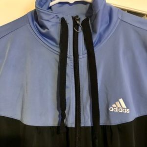 adidas | Jackets & Coats | Adidas Jacket Black And Blue | Poshmark